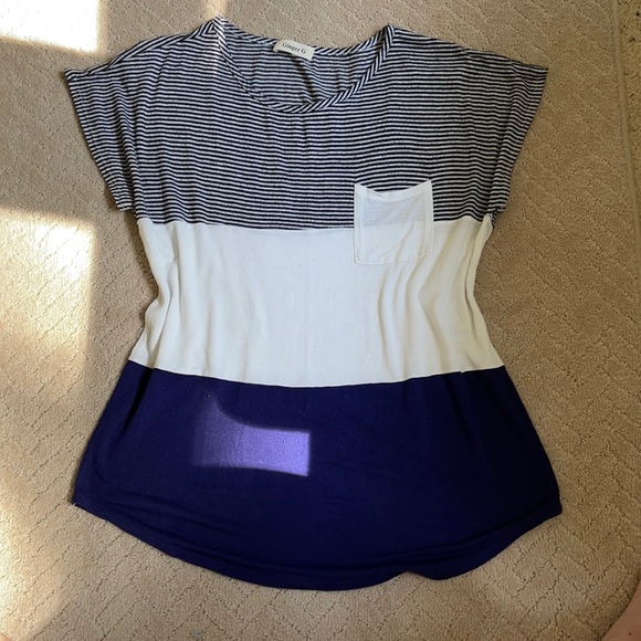Tops | Ginger G Color Block Top | Poshmark